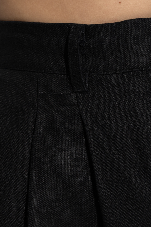 Black Linen shorts Posse - Vitkac GB