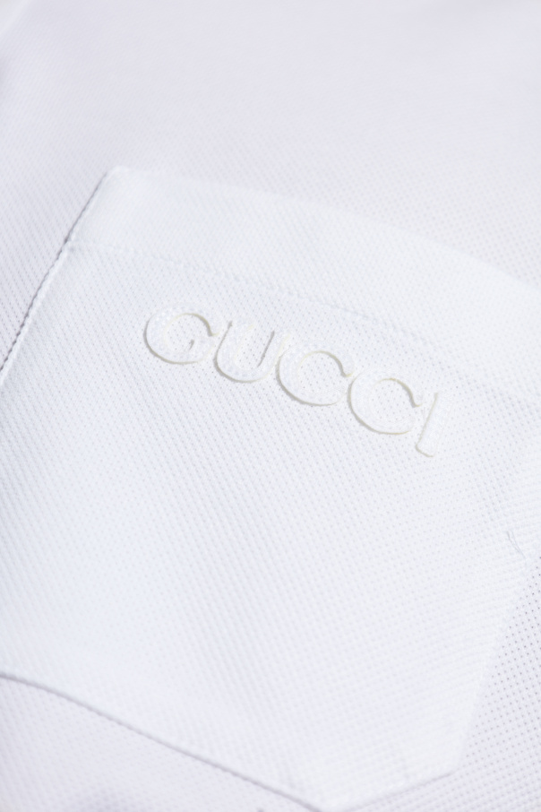 Biały Polo z logo Gucci - Vitkac Poland