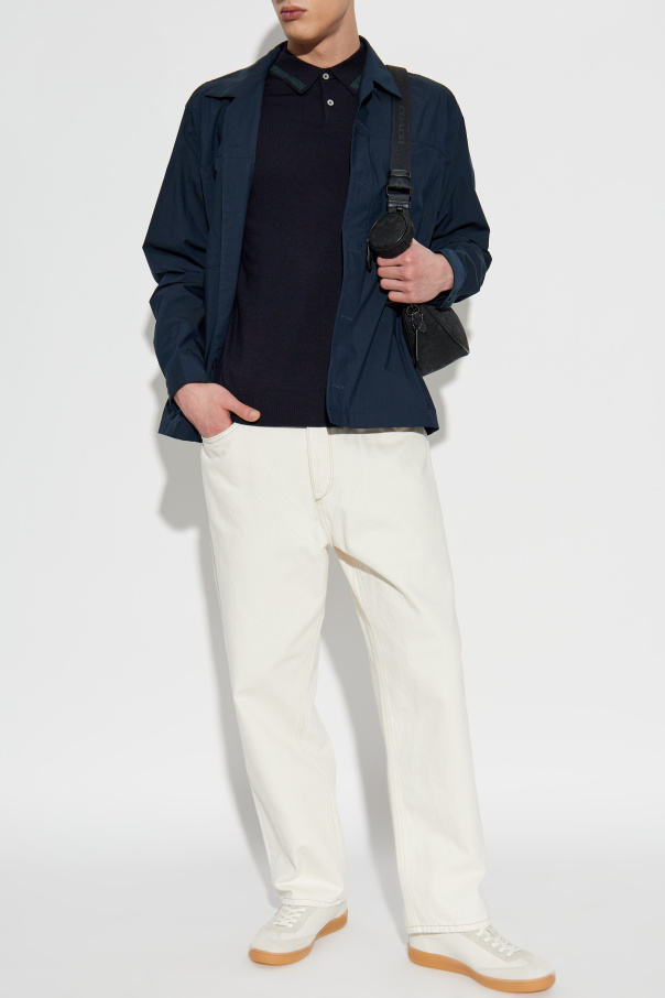 PS Paul Smith Wool polo with embroidered logo | Men's Clothing | Vitkac