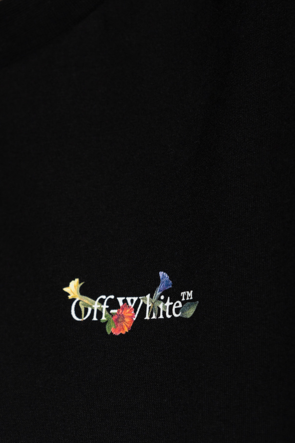 Black T-shirt with a colourful printed logo Off-White - Vitkac GB