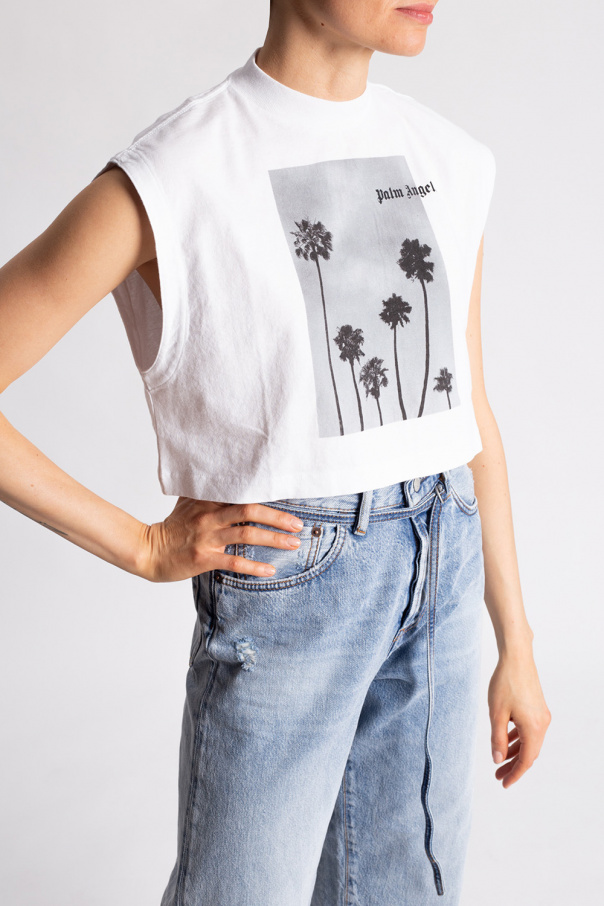 Sleeveless crop top Palm Angels - Vitkac Singapore