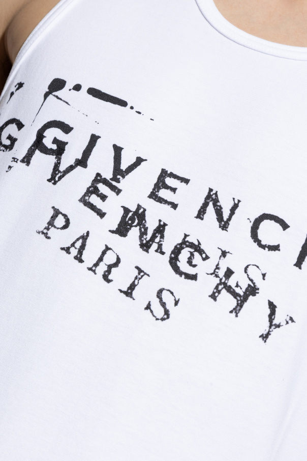 Biały Top z logo Givenchy - Vitkac Poland