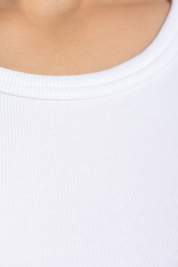 A.P.C. Ribbed top with embroidered logo | Women's | Vitkac