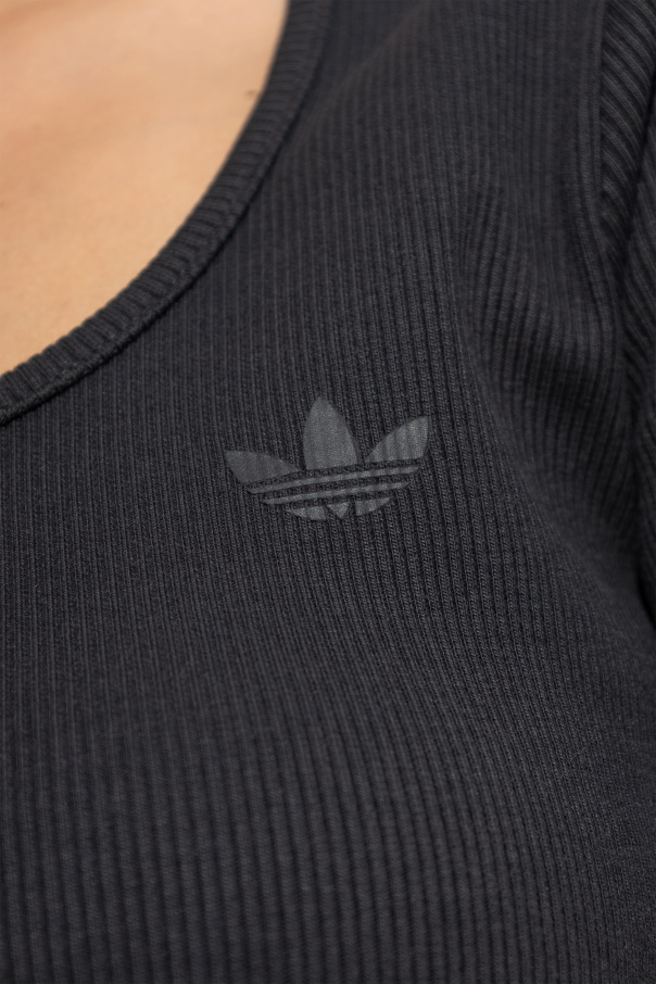 Black Short top with logo ADIDAS Originals - Vitkac GB