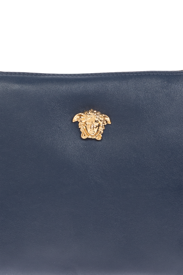 Navy blue Leather handbag Versace - Vitkac GB