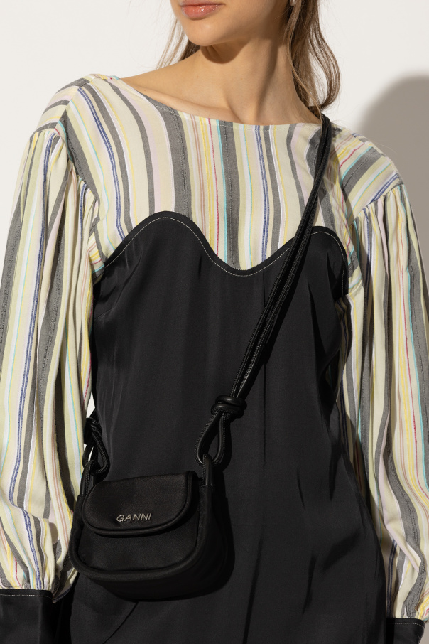 Black Shoulder bag with logo Ganni - Vitkac Germany