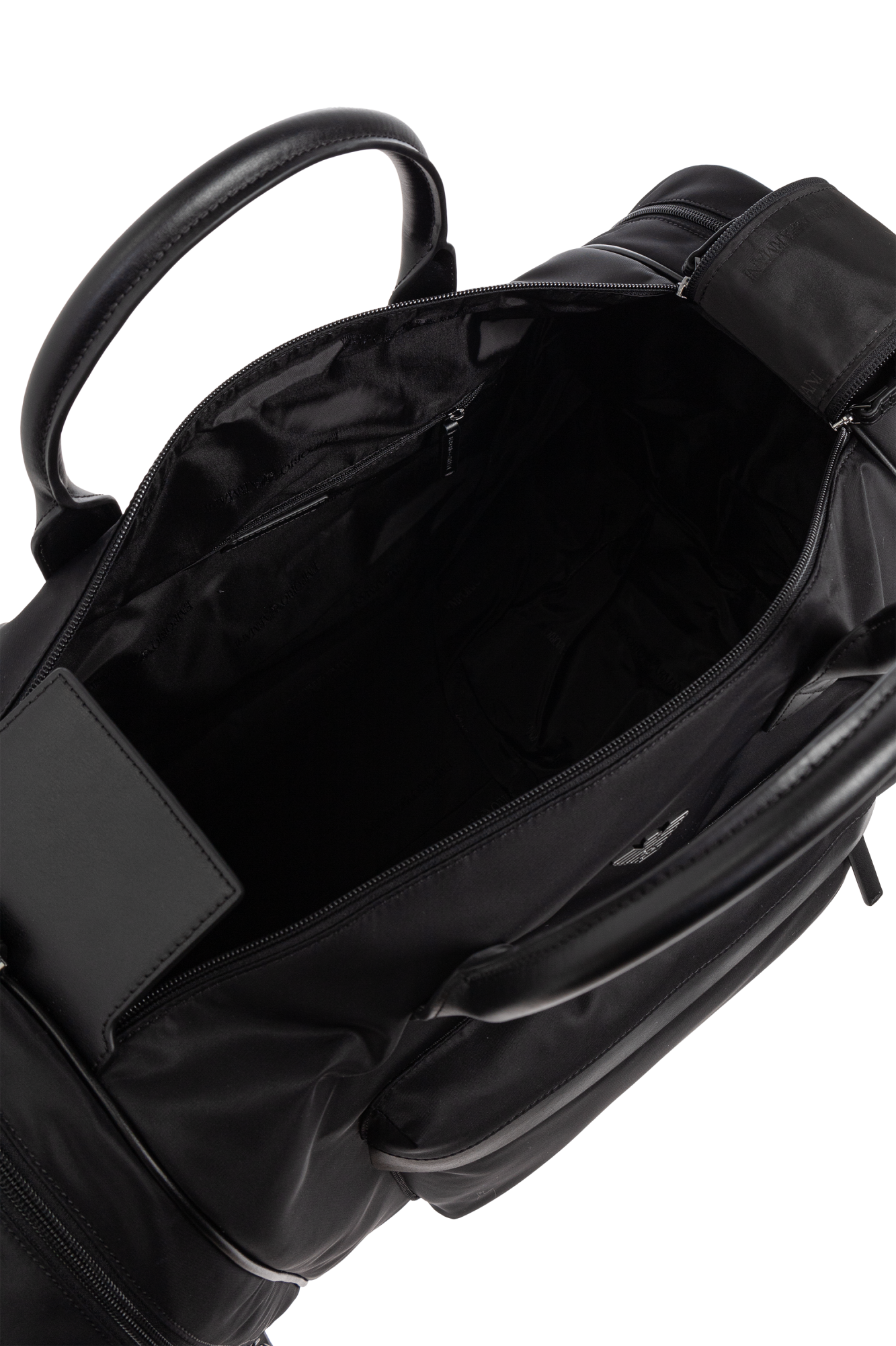 Czarny Torba podręczna z logo Emporio Armani - Vitkac Polska