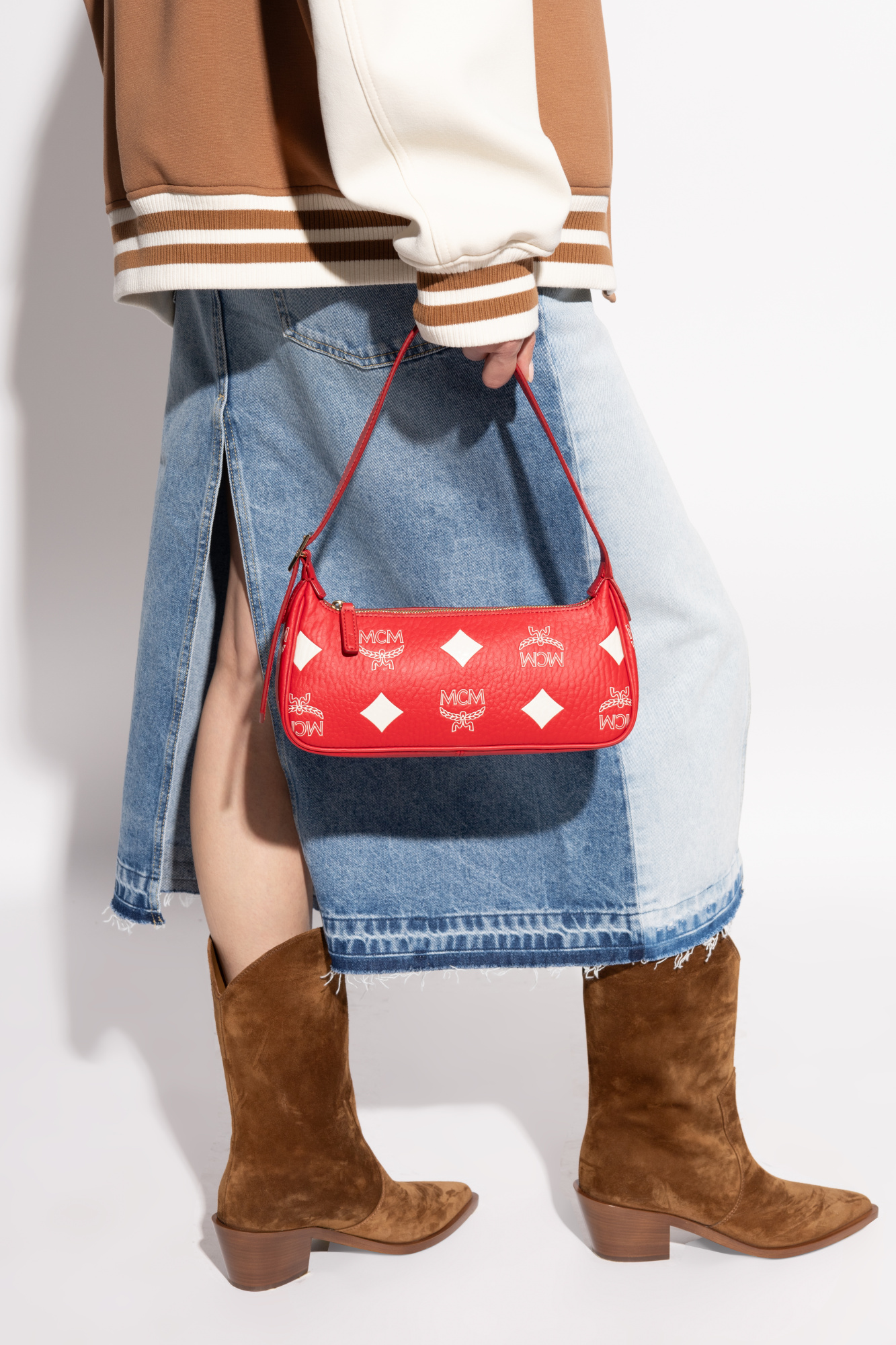 Red Shoulder bag Aren Small MCM - Vitkac GB