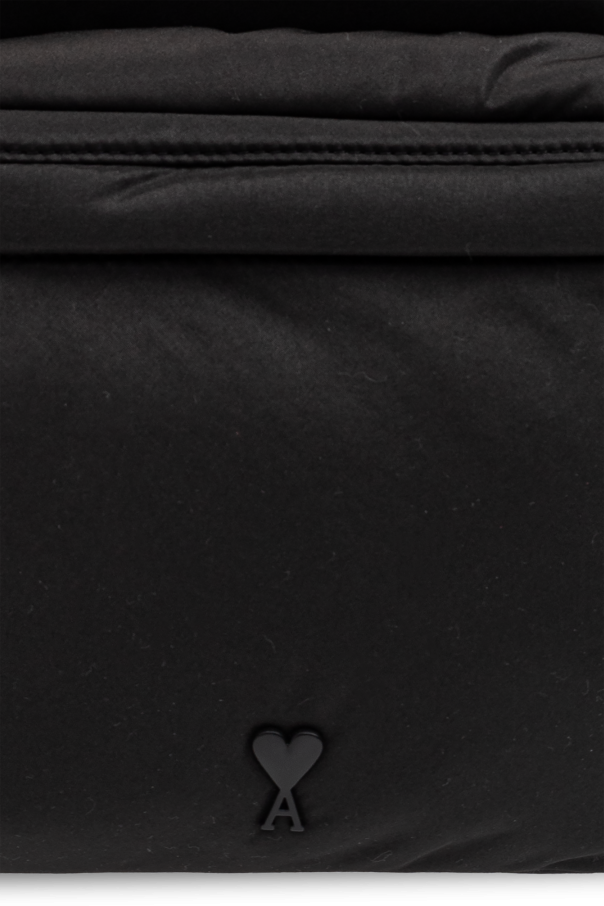 Ami Alexandre Mattiussi Backpack with logo-shaped appliqué | Men's Bags ...